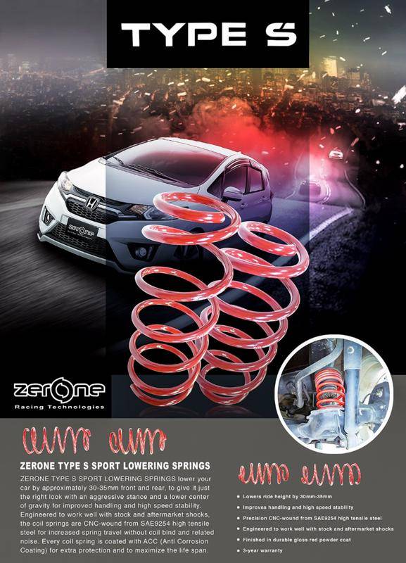 Honda Jazz GE/City GM2 - ZerOne Type S Sport Spring
