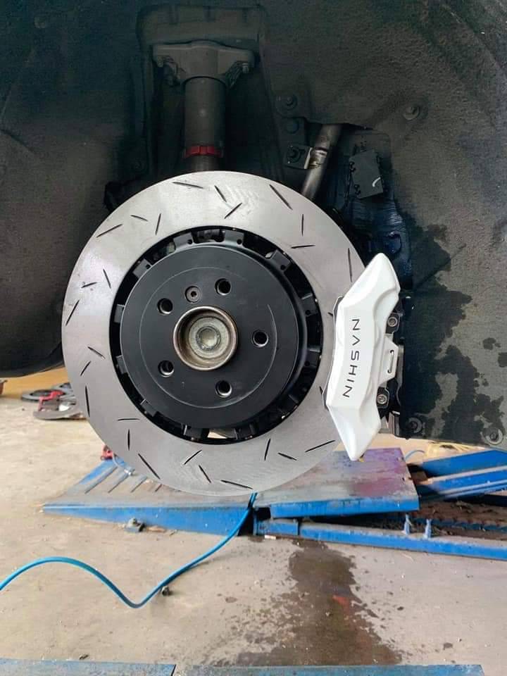 Nashin T3-R 3 Pot Forged Caliper E-Brake (Rear) System Brake Kit (355mm)