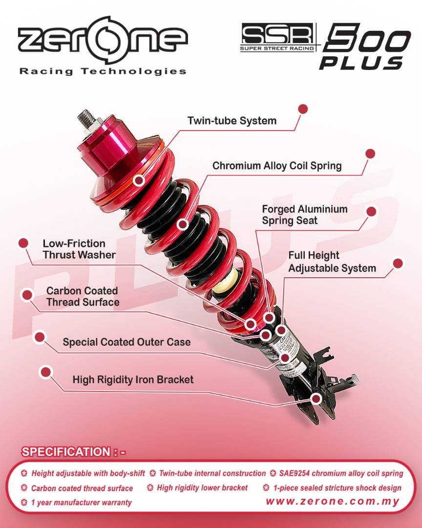 Proton X70 '18 - ZerOne SSR500 Plus Hi-Lo Bodyshift Adjustable