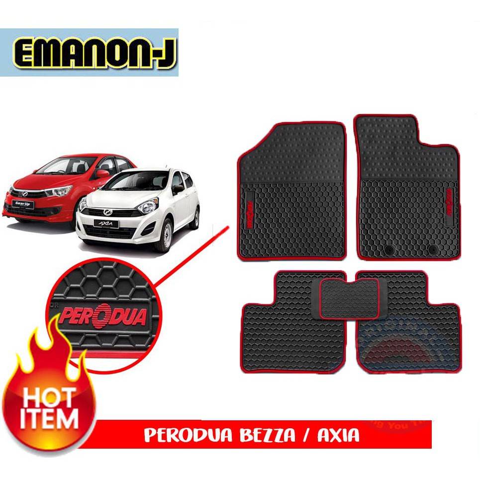 Emanon J Silicon Floor Mat Perodua Axia Bezza