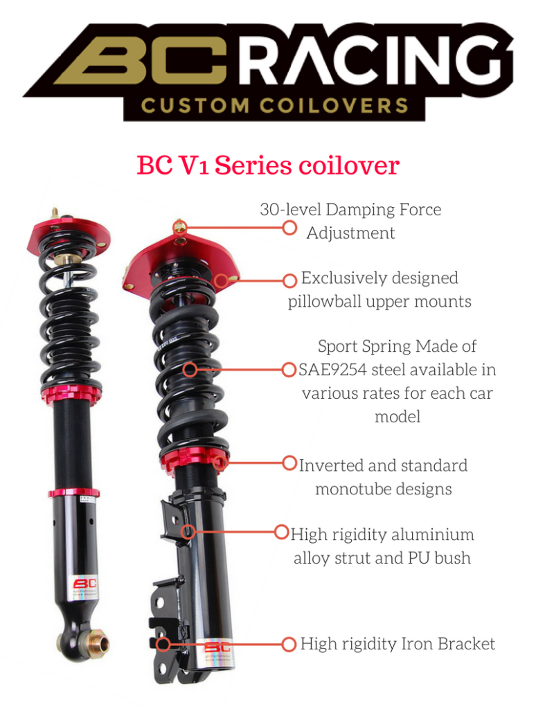 Nissan GT-R R35 '07 - BC Racing V1 Adjustable Suspension